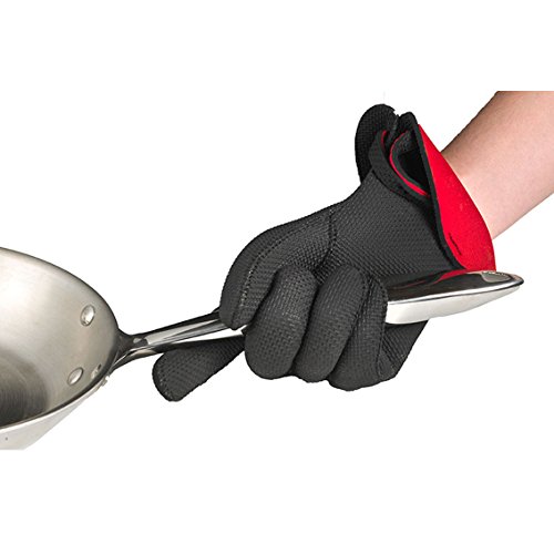 Cuisipro KitchenGrips FLXaPrene Red & Black Chef’s Gloves - Set of 2 | Small