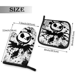 The Nightmare Before Christmas Kitchen Oven Mitt and Potholder Kitchen Gift Set