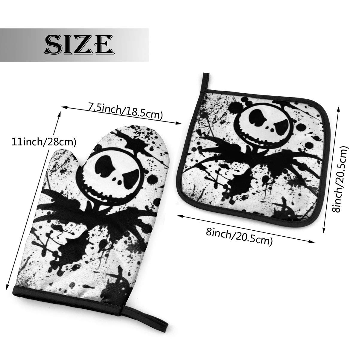 The Nightmare Before Christmas Kitchen Oven Mitt and Potholder Kitchen Gift Set