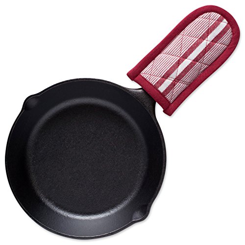 DII Double Strip Chef Kitchen Cooking & Baking Collection, Pan Handle Set, 6x3, Barn Red, 3 Piece