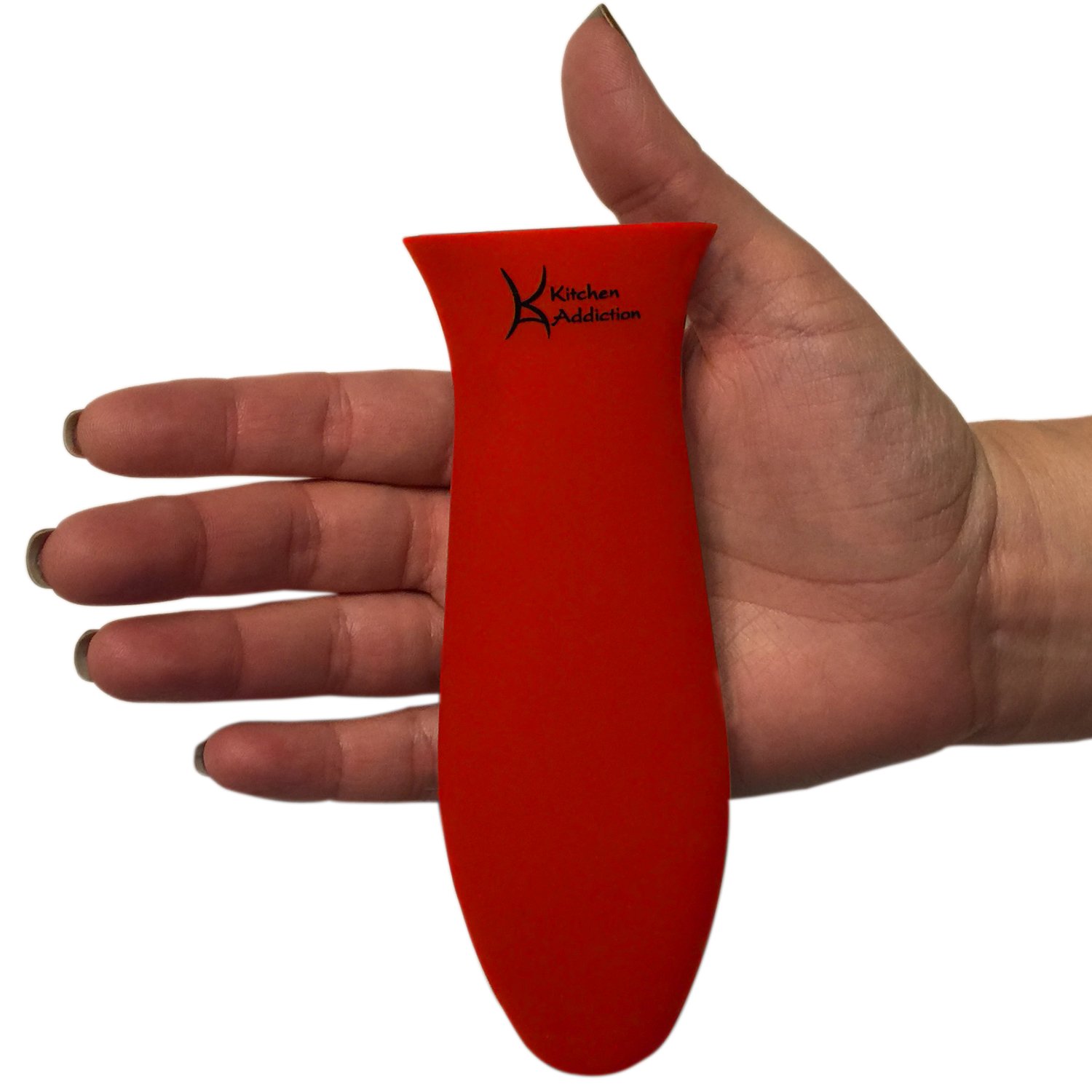 Combo Pack - Silicone Handle Holder Sleeve Plus Silicone Assist Handle (Red)