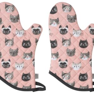 Now Designs, Set of Two, Basic Oven Mitt, Cats Meow, 2 Count