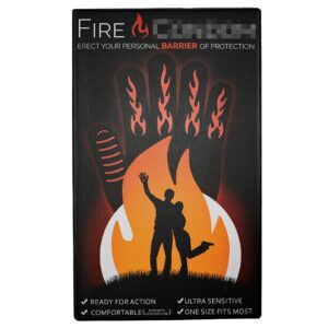 Fire Con Dumb Heat Resistant Glove - Hilarious Gift That Works - 932 Degrees Heat Resistant - Includes Heat Glove, Funny Box, and Instructions