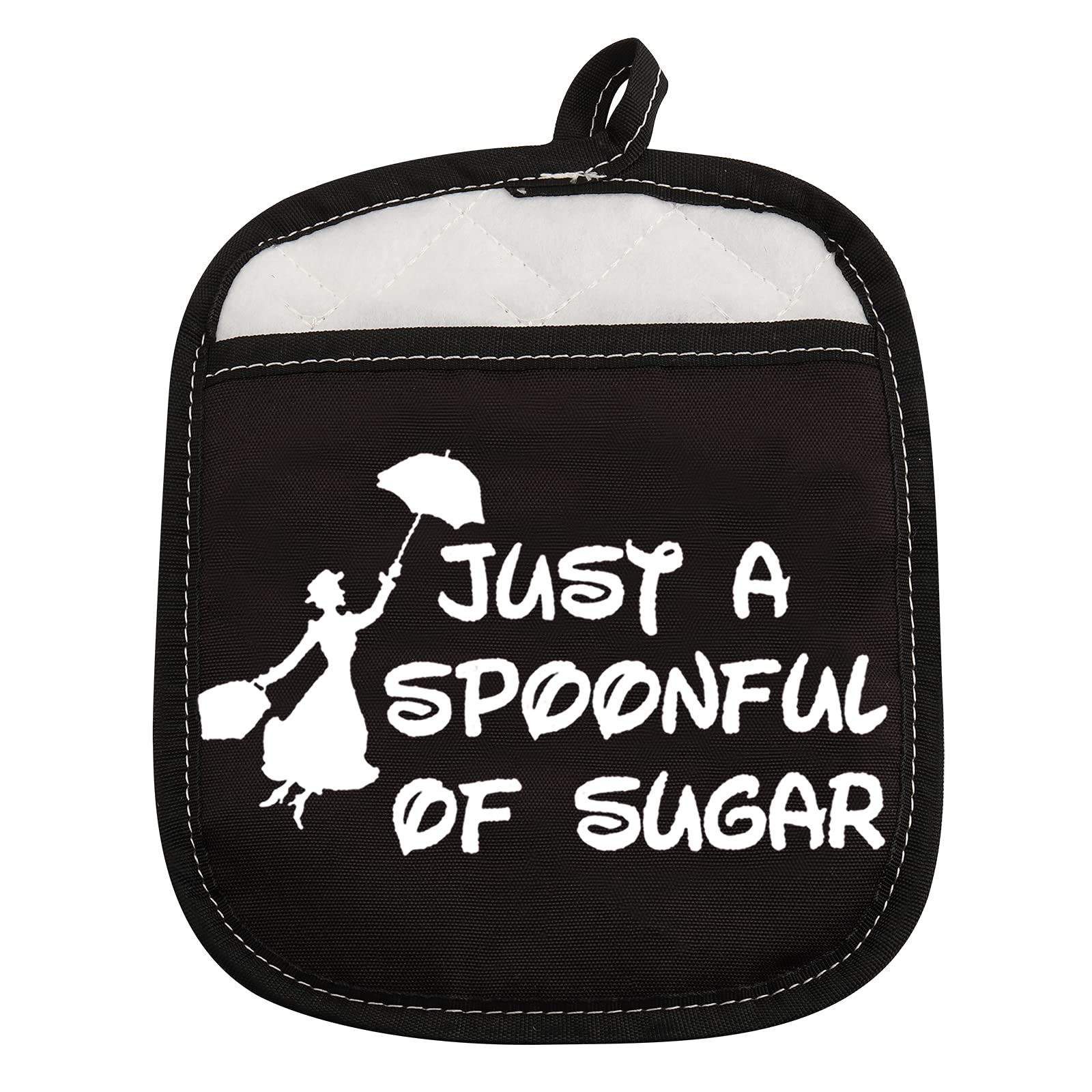 ZJXHPO Movie Inspire Gift Just A Spoonful of Sugar Pot Holder Baking Hot Pads Pocket Pot Holder (Spoonful of Sugar)