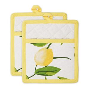 dii lemon bliss kitchen collection, potholder set