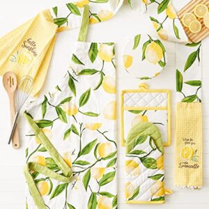 DII Lemon Bliss Kitchen Collection, Potholder Set