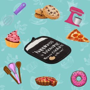 Cookie Lover Gift Happiness is Knowing There are Cookies in The Oven Pot Holder with Pocket (Cookies Oven)