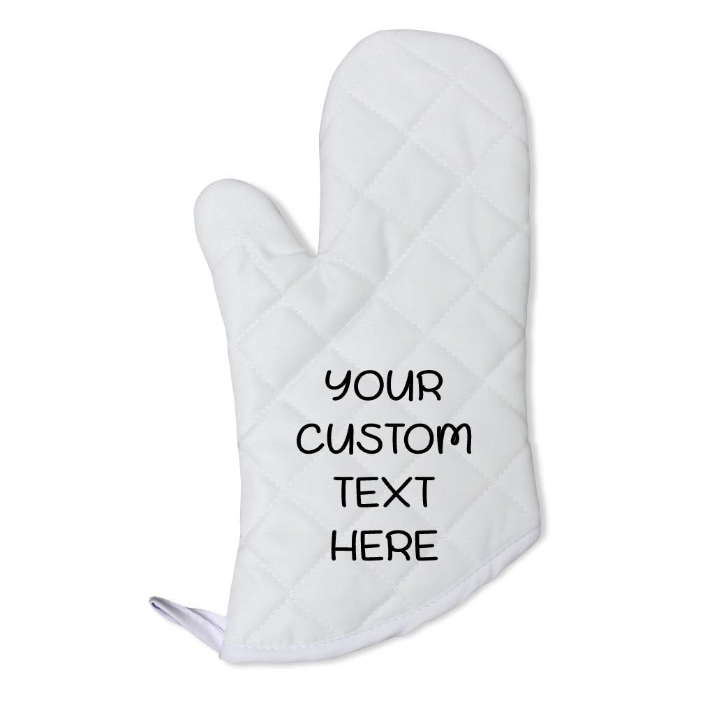 Oven Mitt Kitchen Accessories Custom Personalized Text BBQ & Grill Glove Polyester & Cotton