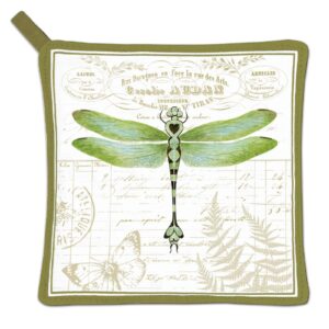 alice's cottage dragonfly potholder