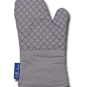 Little Lana Arabesque Silicone Oven Mitts, Gray