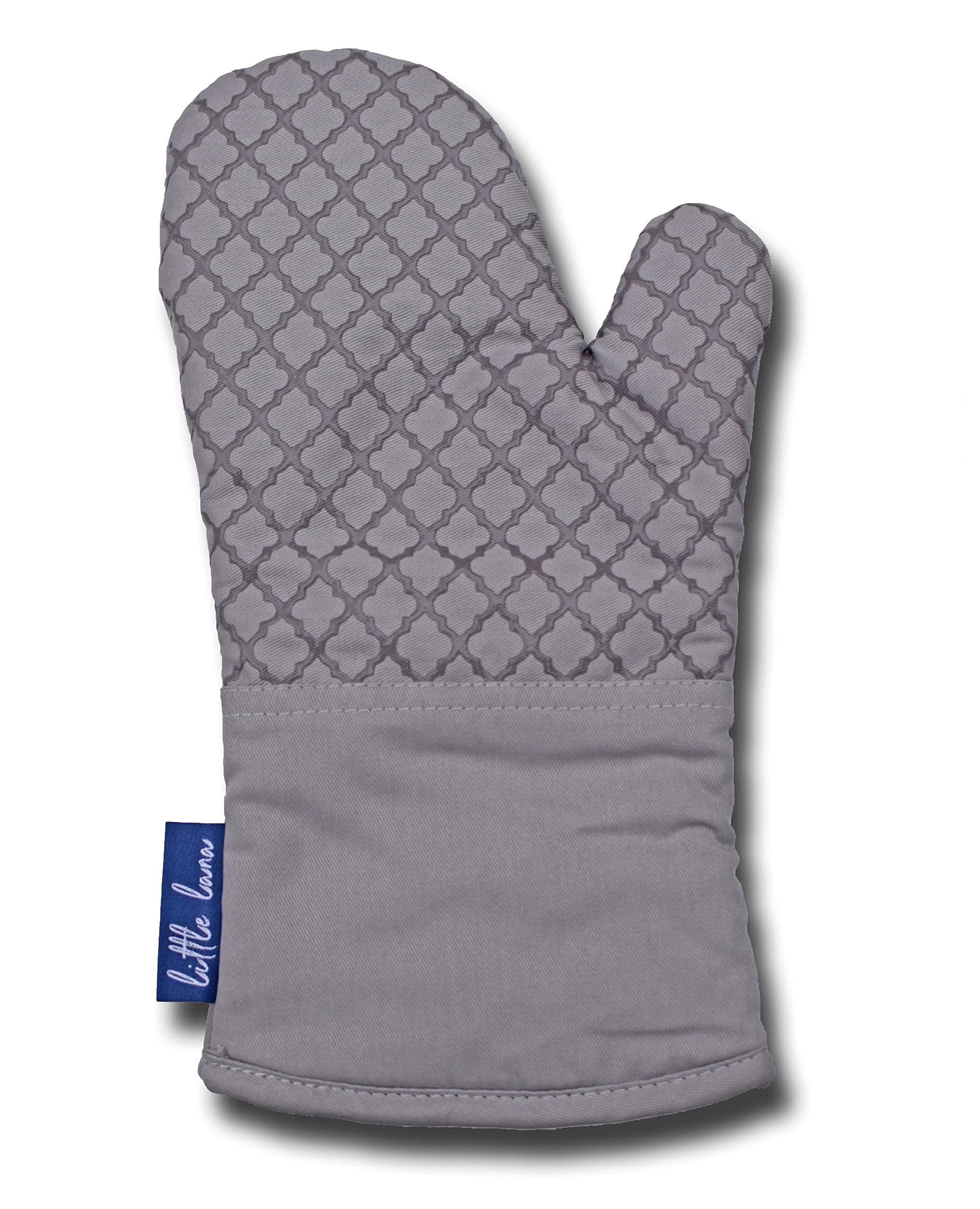 Little Lana Arabesque Silicone Oven Mitts, Gray