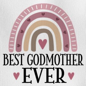 CafePress Best Godmother Ever Rainbow Pot Holder with Unique Design 9"x9"