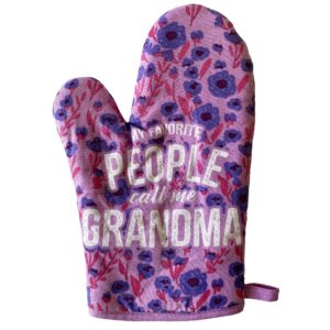 my favorite people call me grandma oven mitt cute grandmother kitchen glove funny graphic kitchenwear funny grandma novelty cookware multi oven mitt