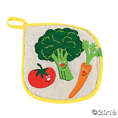 Do It Yourself Natural Canvas Pot Holders 12Pc - Crafts for Kids and Fun Home Activities