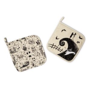 disney the nightmare before christmas kitchen pot holder | set of 2