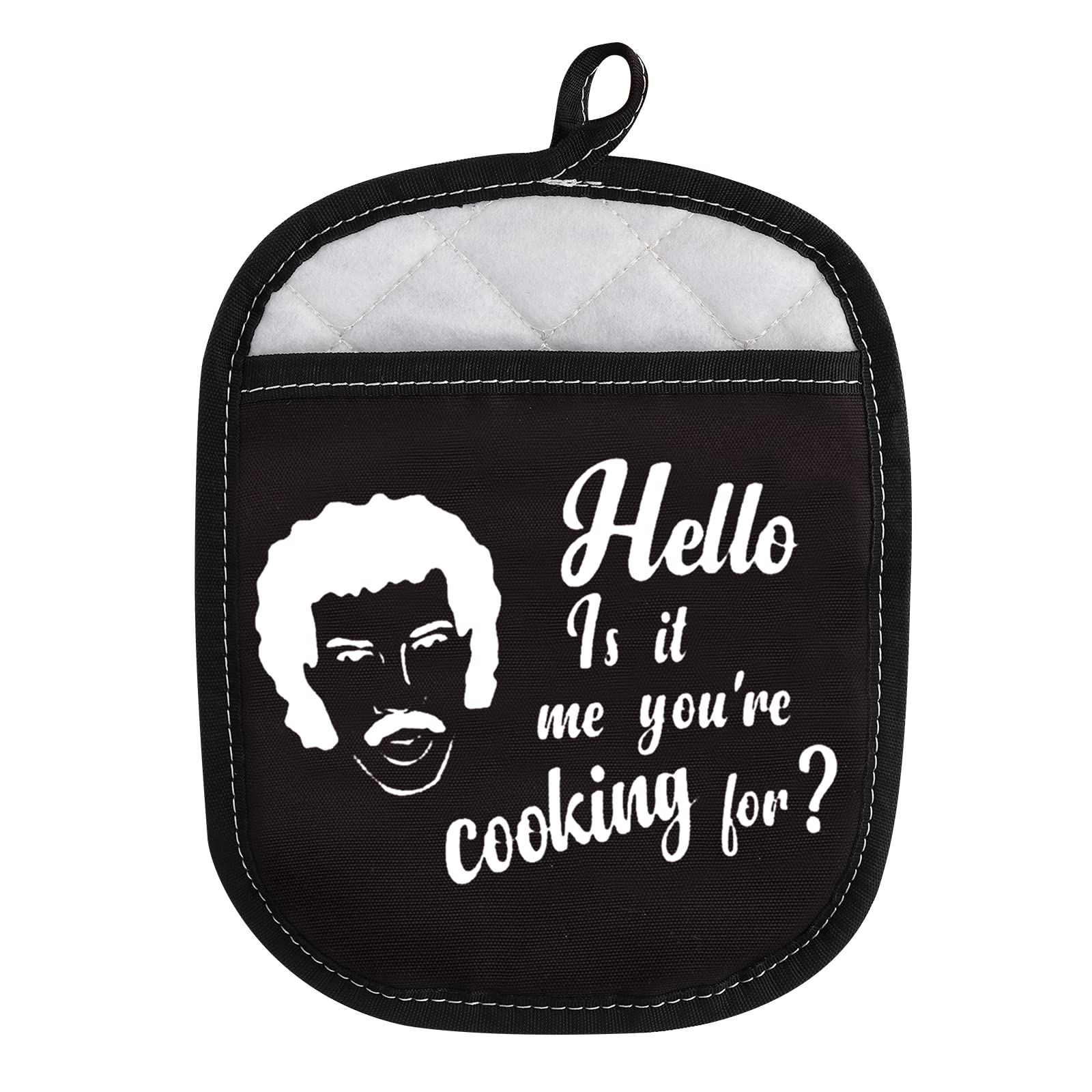 Novelty Inspired Baker Gift Hello is It Me You’re Cooking for Oven Pads Pot Holder with Pocket (You're Cooking for)