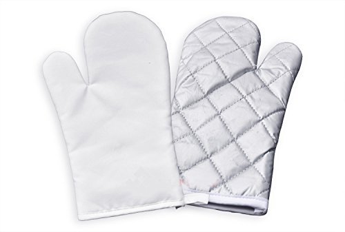 Blank Oven Mitts Sublimation Set 2 Pieces ( both are right-handed glove ) Heat Thermal Transfer Polyester Logo Image printing