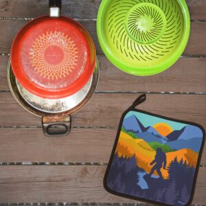 Wilcor Be Outdoors Bigfoot Pot Holder Neoprene Sasquatch Sunset 8 inches