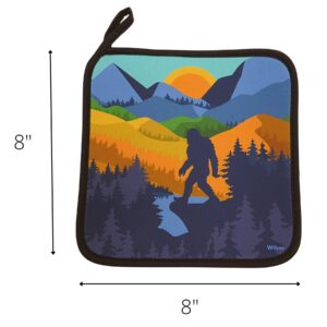 Wilcor Be Outdoors Bigfoot Pot Holder Neoprene Sasquatch Sunset 8 inches