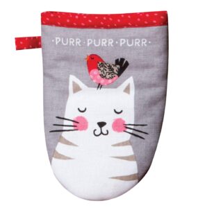 kay dee designs purr grabber oven mitt, 5.5 x 7.5, various