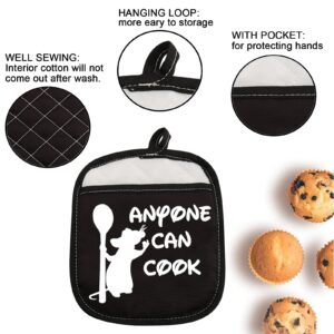 ZJXHPO Cooking Gift Anyone Can Cook Hot Pads Oven Pads Pot Holder for Cooking Lover (Anyone Can Cook)