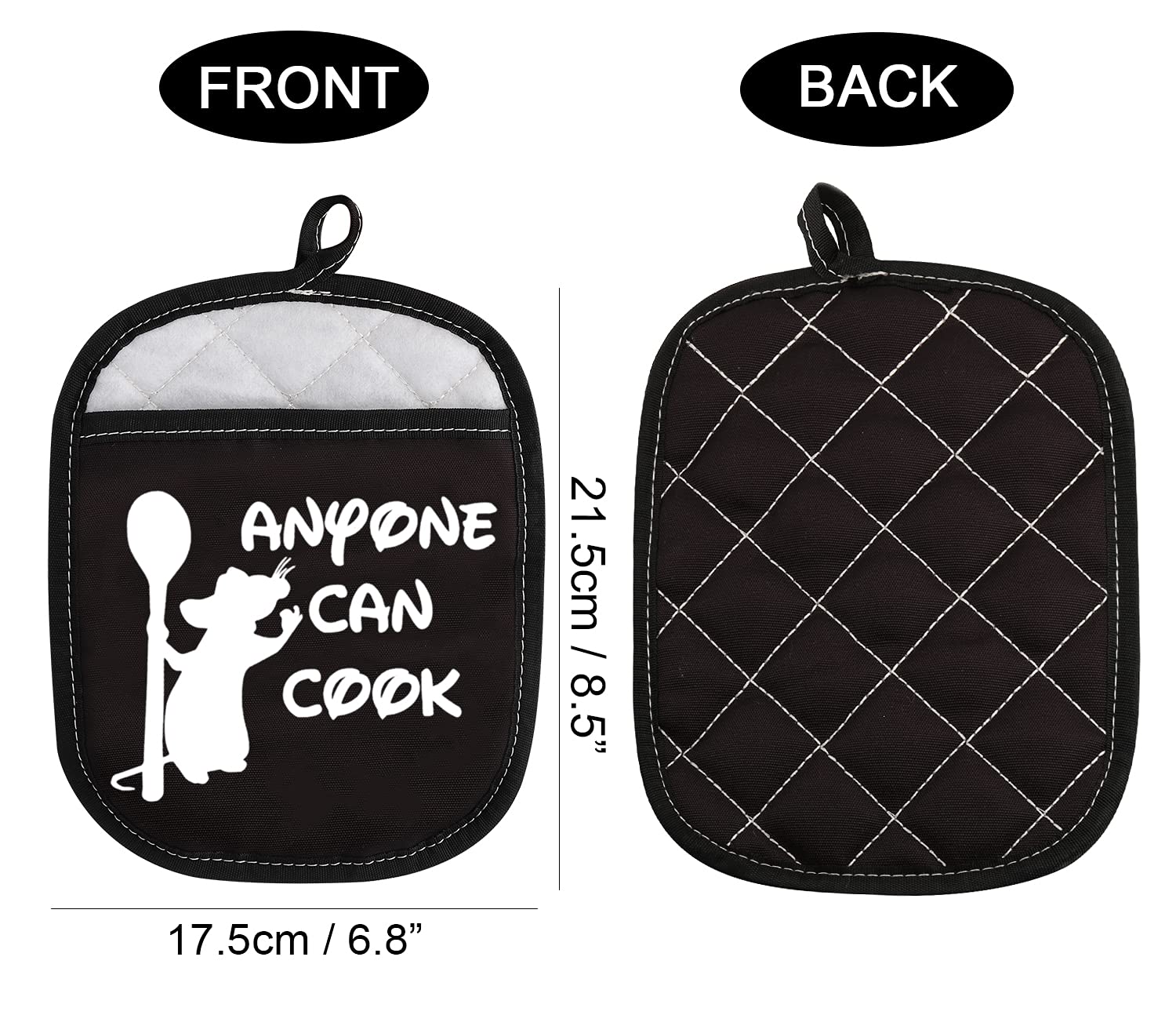 ZJXHPO Cooking Gift Anyone Can Cook Hot Pads Oven Pads Pot Holder for Cooking Lover (Anyone Can Cook)