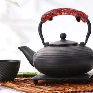 HEMOTON 2pcs Teapot Handle Gloves Pot Handle Covers Kettle Handle Cover Decorative Handle Cover Tea Pot Hot Handle Cover Pot Handle Mitt Tea Pot Holder Pan Tea Ceremony Accessories Cloth