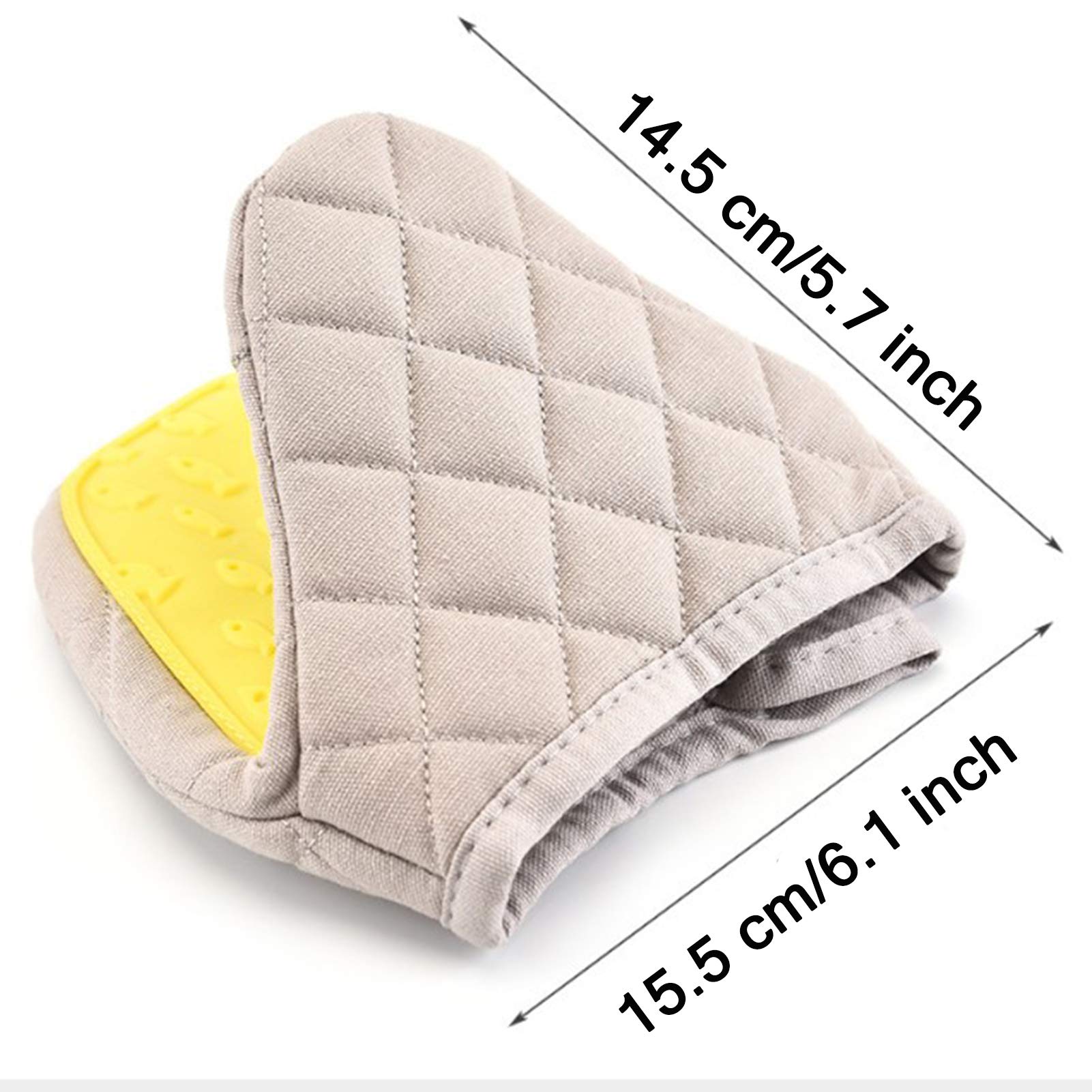 EORTA A Pair Oven Mitts Heat Insulation Short Oven Gloves Crocodile Mouth Shaped Silicone Potholder for Cooking Baking Grilling, Hands Protector, Orange