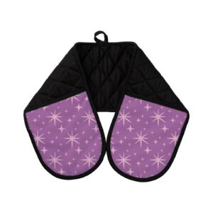 Craft Express Sublimation Oven Mitts and Oven Gloves - Kitchen Accessories Ready to be Personalized with Flat Heat Press - Set of 2 (Double Mitts Pot Holder)