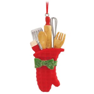 midwest-cbk filled oven mitt ornament (268391)