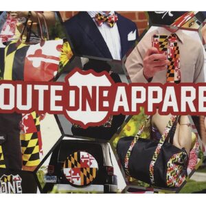 Route One Apparel | Maryland Themed Oven Mitt, Kitchen Potholder for Cooking, BBQ Glove Hot Pad, Cotton (Old Bay Can)