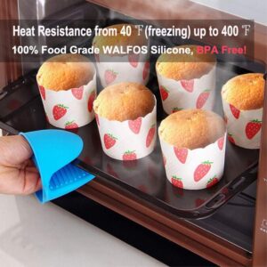 IMIKE Silicone Mini Oven Mitts,Cooking Mitts Pinch Grips Pot Holder Baking Oven Microwave Hand Clips,3-Pair