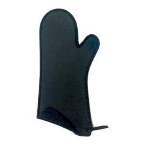 flxaprene oven mitt with nomex binding, 13.75 x 6.5 inch black