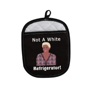 levlo funny housewives gift not a white refrigerator pot holder housewives party gifts(not a white refrigerator)