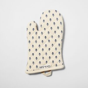 sur la table tulip oven mitt, white