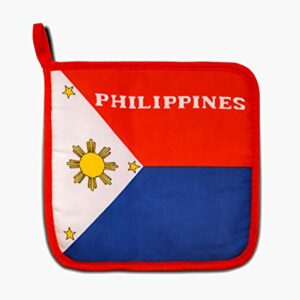 Philippines Flag Kitchen & BBQ Set w/ Apron, Oven-mitt & Pot-holder