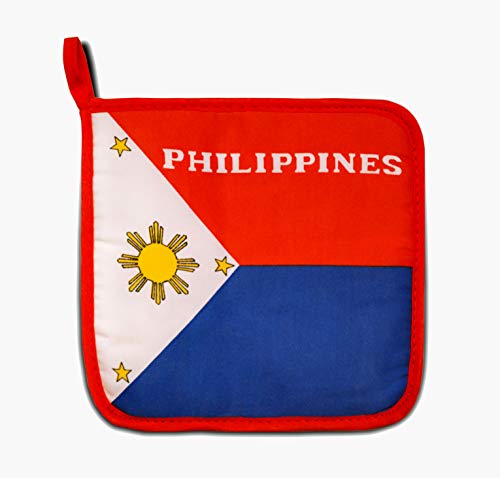 Philippines Flag Kitchen & BBQ Set w/ Apron, Oven-mitt & Pot-holder