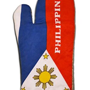 Philippines Flag Kitchen & BBQ Set w/ Apron, Oven-mitt & Pot-holder