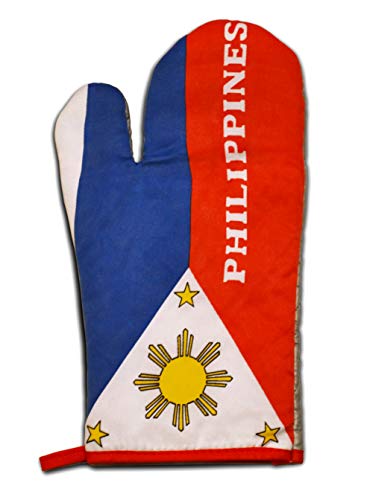 Philippines Flag Kitchen & BBQ Set w/ Apron, Oven-mitt & Pot-holder