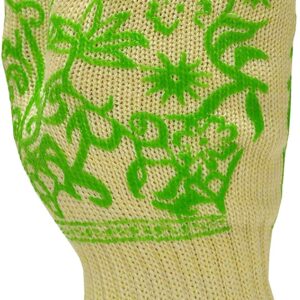 G & F 1688 Dupont Nomex & Kevlar Heat Resistant Oven Gloves, 3-Finger Oven Gloves & Pot Holder Set