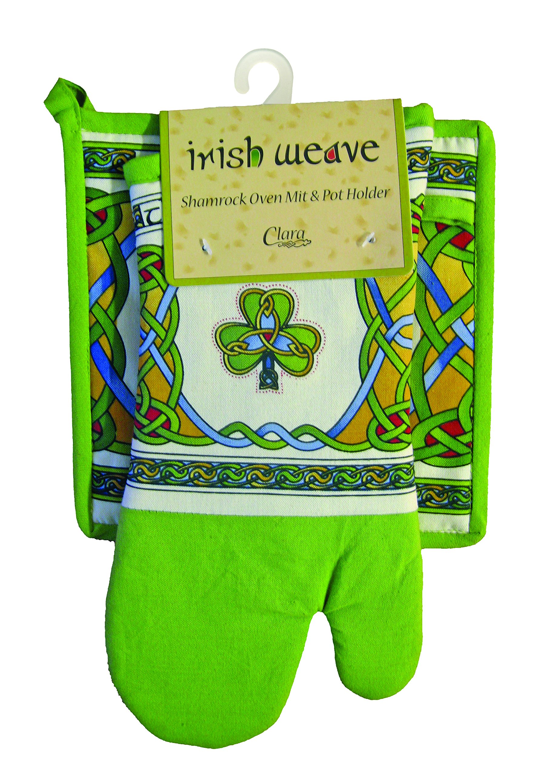 Irish Weave Oven Glove And Pot Holder