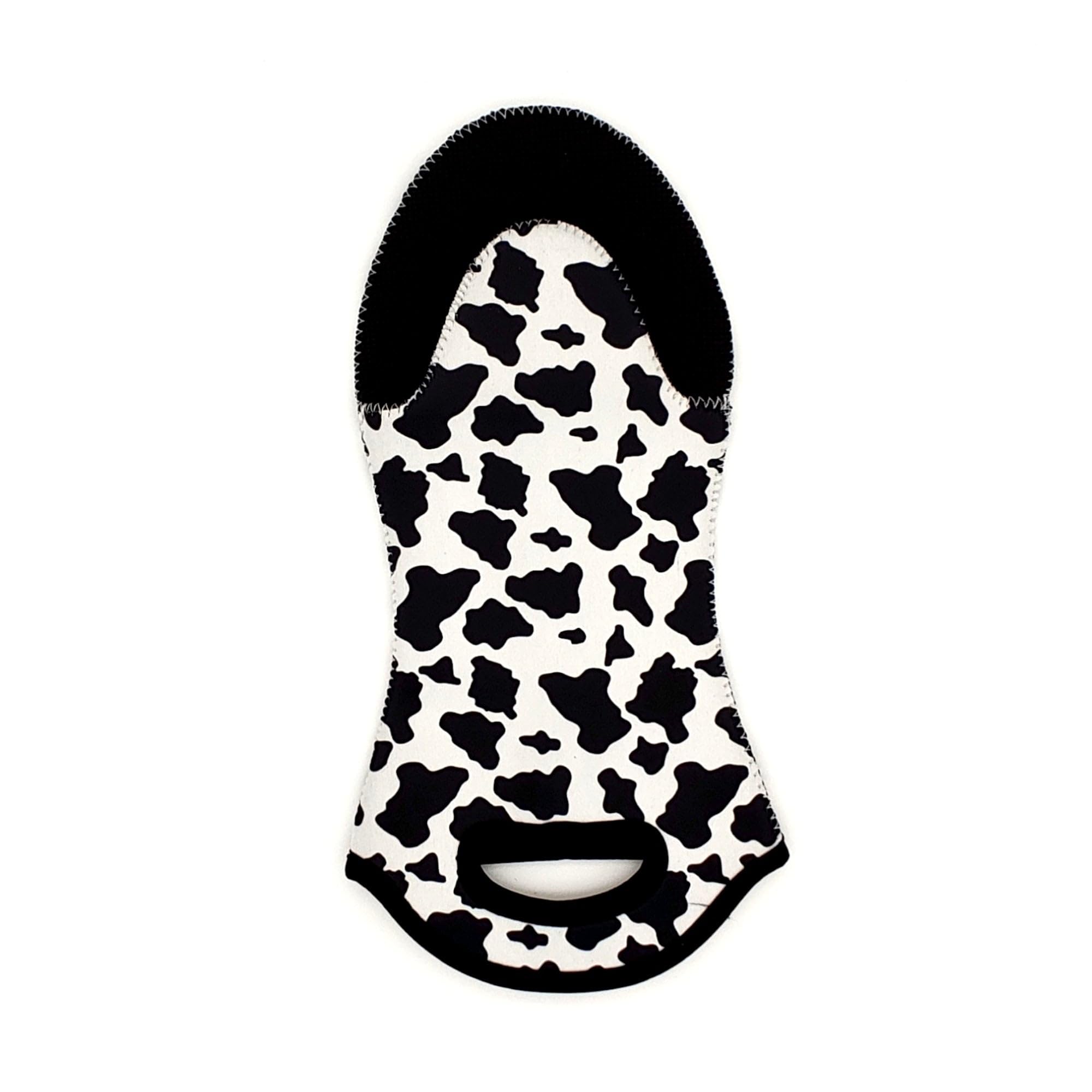 Classic Cow Print Oven Mitts 2 Pack, Neoprene Fabric Heat Resistant Rubber Grip, Kitchen Oven Glove, Washable Pot Holder