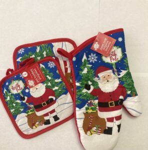 greenbrier santa oven mitt