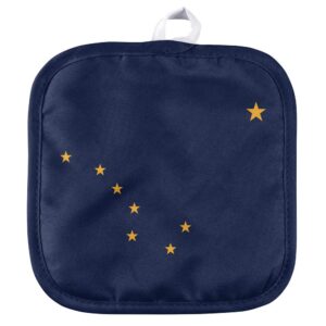 alaska flag pot holder for indoor/outdoor kitchen and bbq