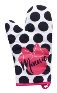 disney minnie mouse polka dot geo glam oven mitt