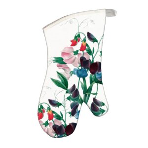 michel design works padded cotton oven mitt, sweet pea