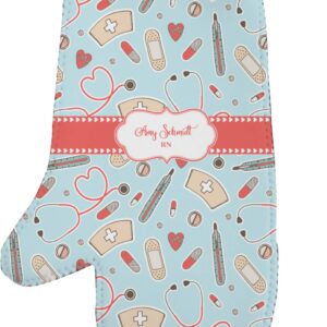 Personalized Nurse Left Oven Mitt