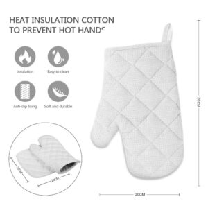 Top Carpenter Polyester Insulation Kitchen Oven Mitts Potholder Apron 3Pcs Set Monkey On Palm Tree Non Slip Heat Resistant Gloves for Baking Cooking BBQ