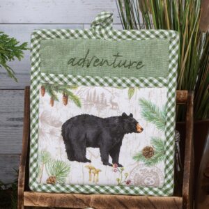 black forest decor bear adventure pocket mitt