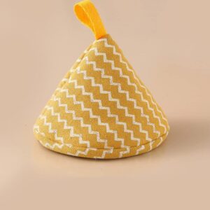 Pot Lid Cover 2pcs Insulation Pot Gloves Triangles Pot Handle Cap Anti- scalding Pan Handle Cover Cooking Mitts for Kitchen Pot Cover Handle Caps